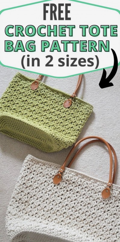 Crochet a Tote Bag – FREE CROCHET PATTERN — All Crochet Ideas
