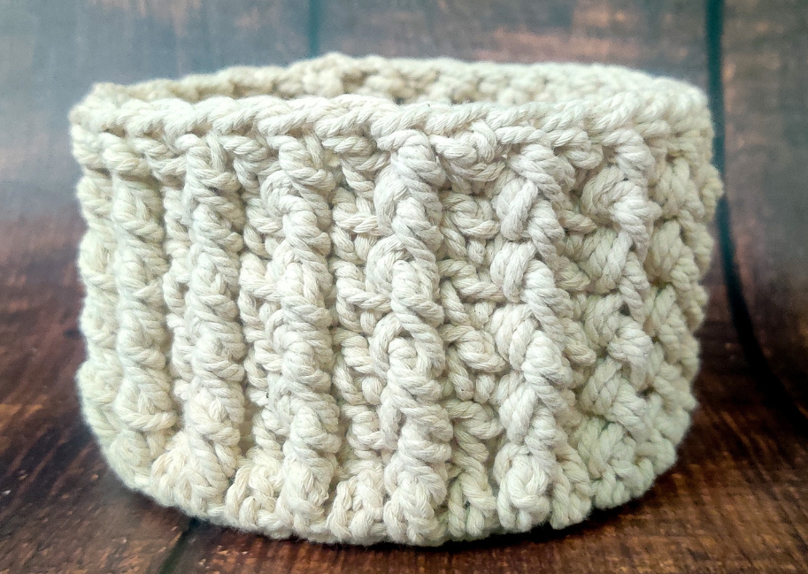 Textured Crochet Macrame Basket – FREE CROCHET PATTERN — All Crochet Ideas